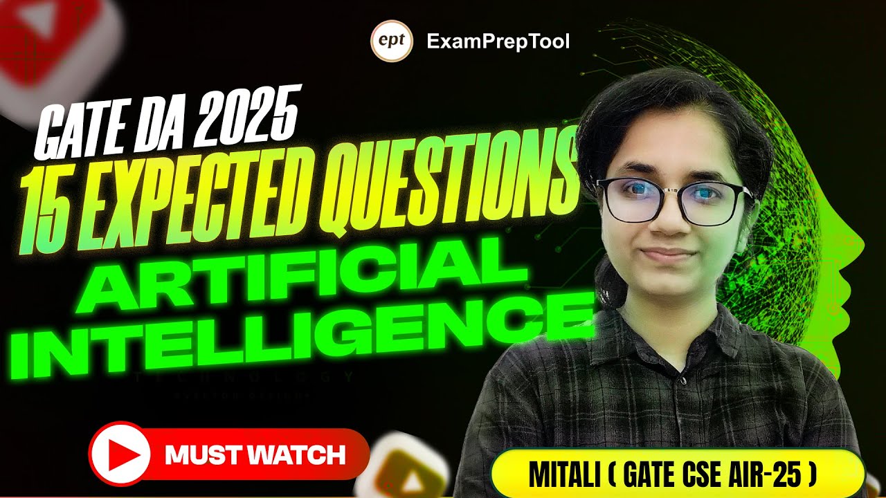 15 Expected Questions of AI in GATE 2025 | GATE 2025 Leaked Questions #gate2025 #gateda #ai ...