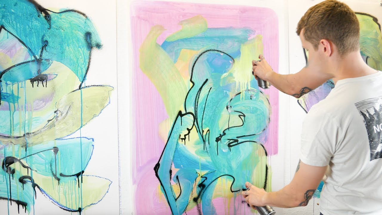 no talk. only paint. that's it. | 7/100 | Relaxing Art Videos | Henry ...