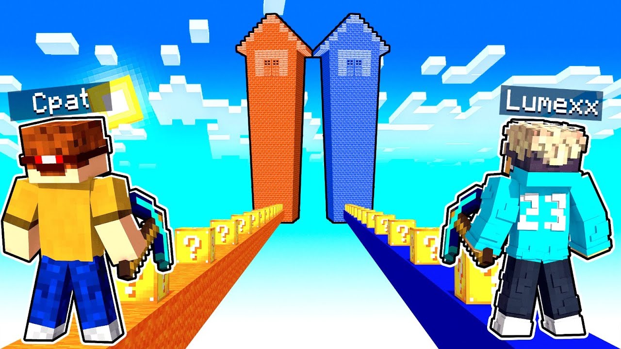 Das XXL LUCKY BLOCK TOWER RACE - Minecraft mit LumeXx - YouTube