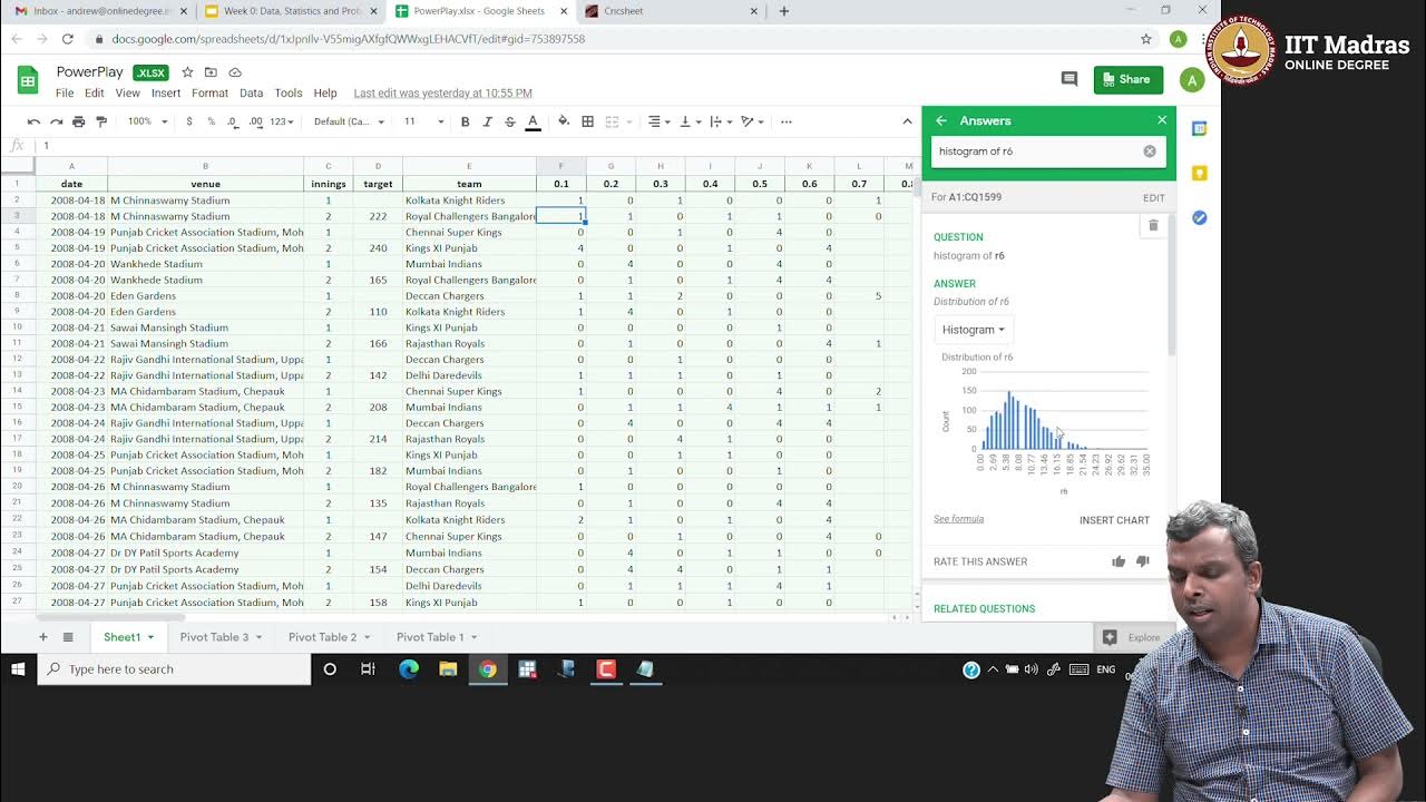 Explore IPL data: Summarising powerplay overs data - YouTube