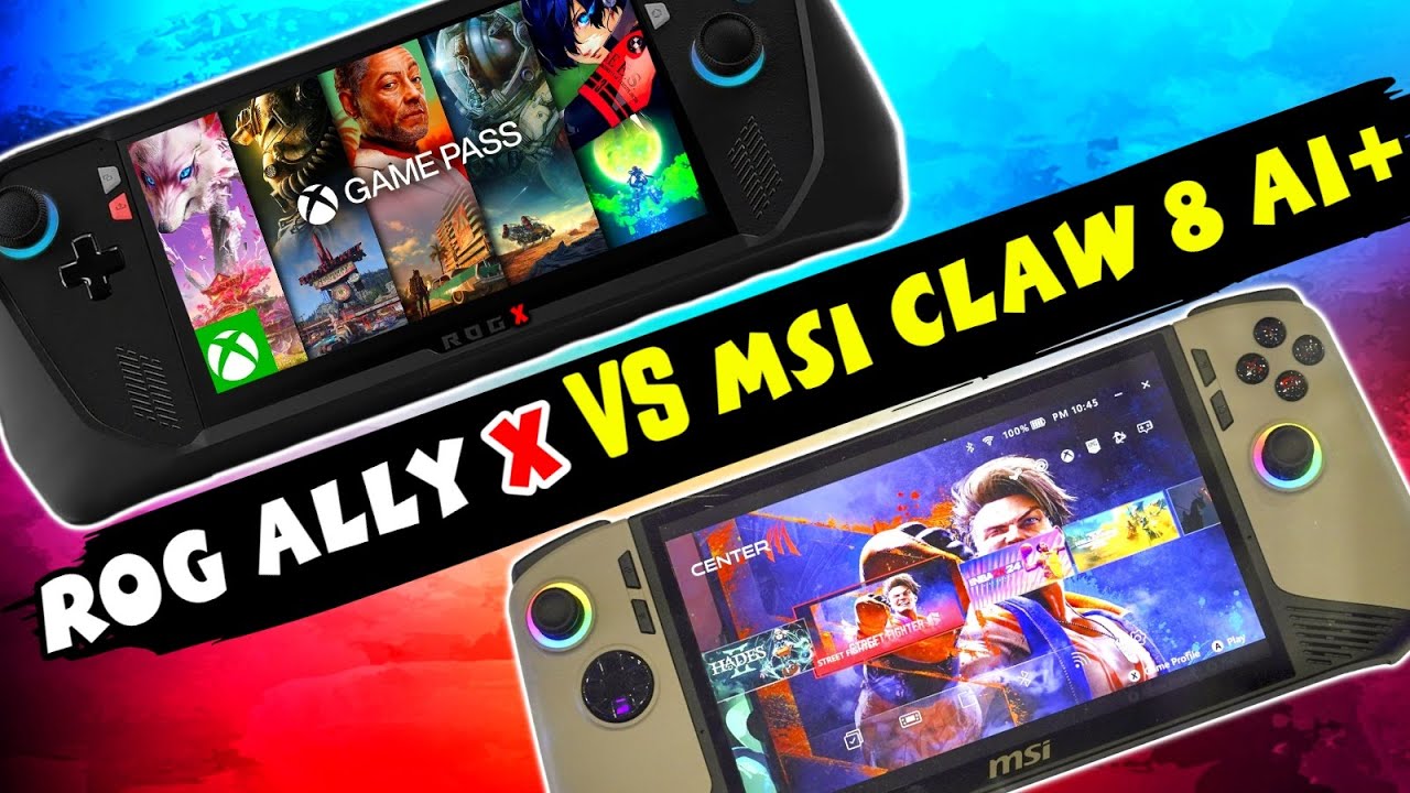 ROG Ally X vs. MSI Claw 8 AI+ : Ultimate Handheld Showdown, Unveiling ...