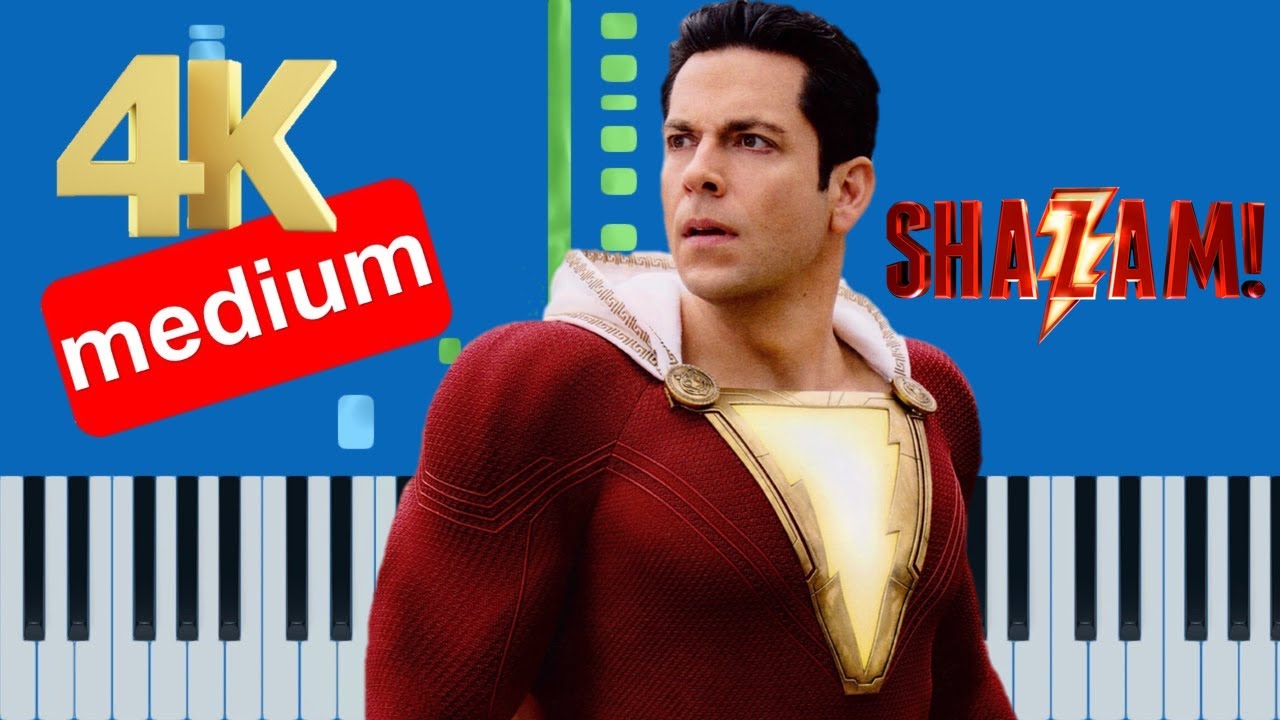 Shazam! Don't Stop Me Now (Slow Medium) Piano Tutorial 4K - YouTube