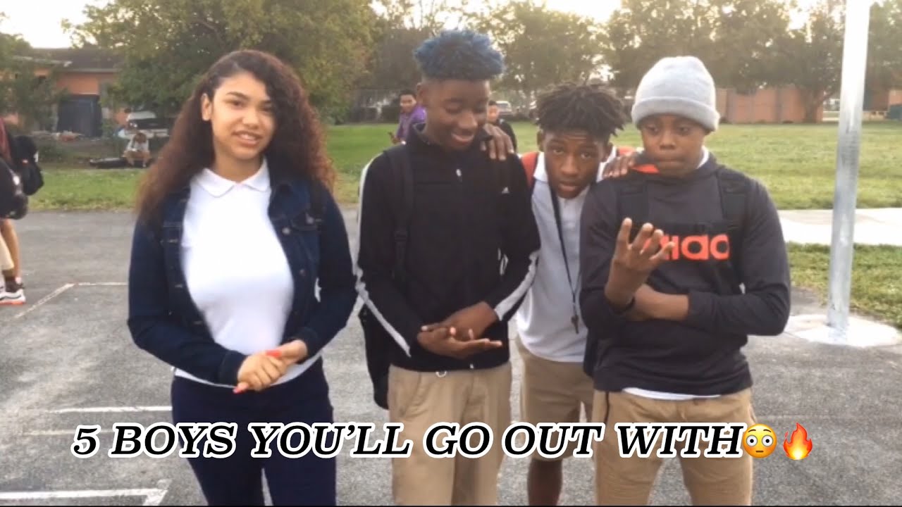Name 5 DIFFERENT BOYS in the SCHOOL that you will DATE🔥 | PUBLIC ...