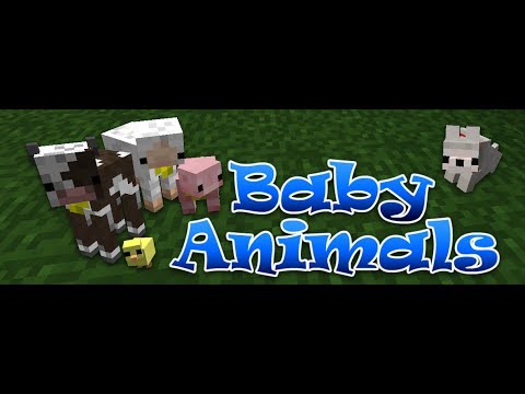 Minecraft Mods: CUTE BABY ANIMALS - YouTube