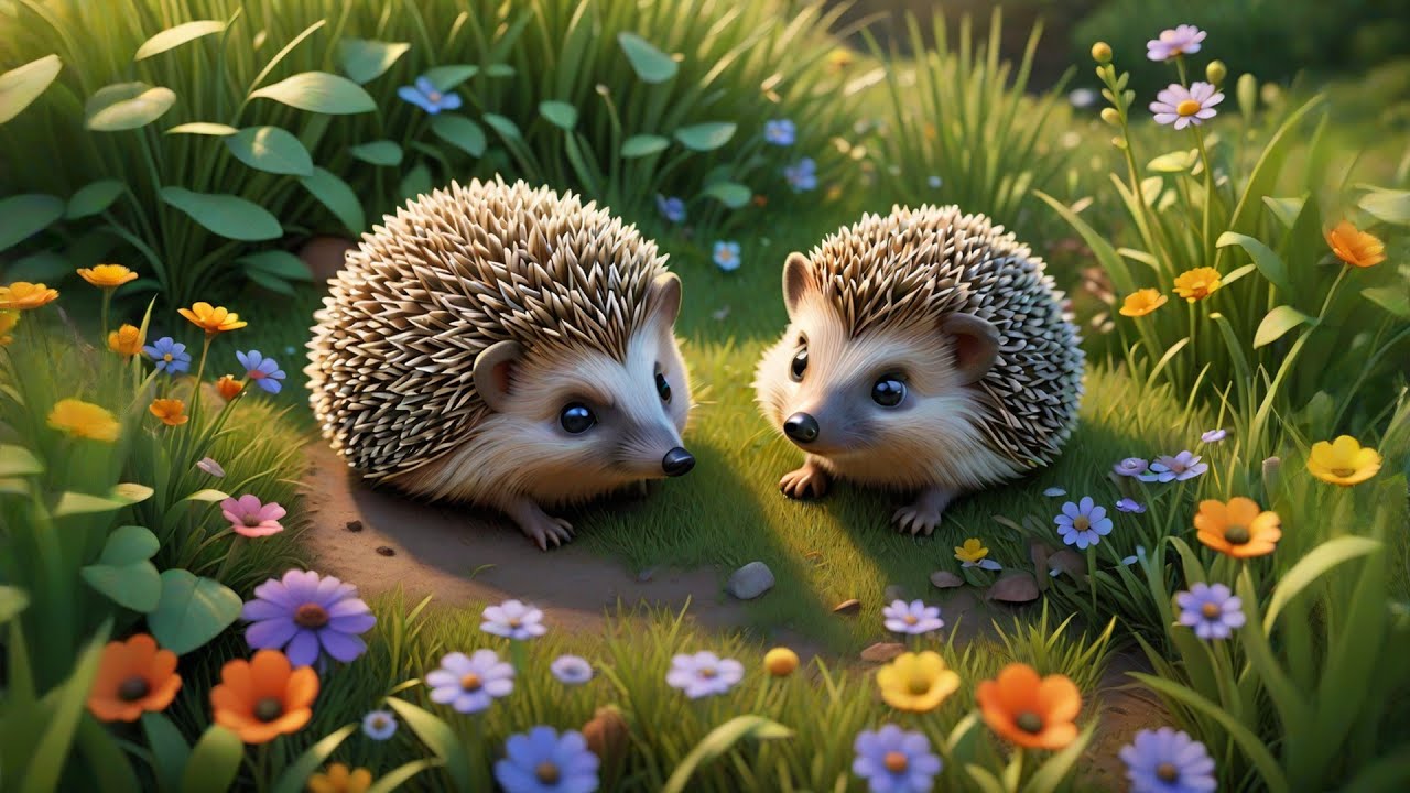 Three Baby Hedgehogs Roll and Spin | Animal Movement Song for Kids ...