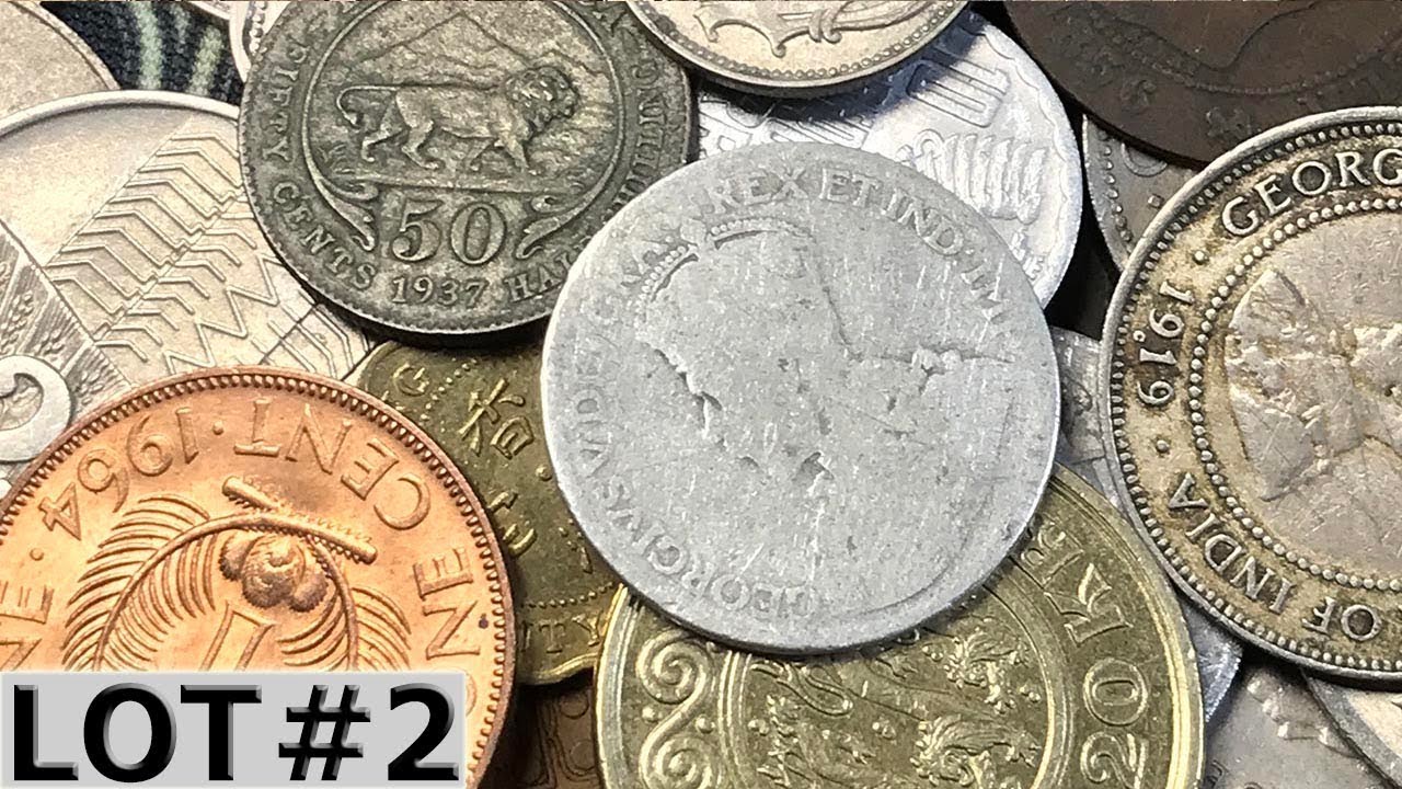 Slick SILVER & Great Variety Foreign Coin Grab Bag Searching - Lot #2 ...