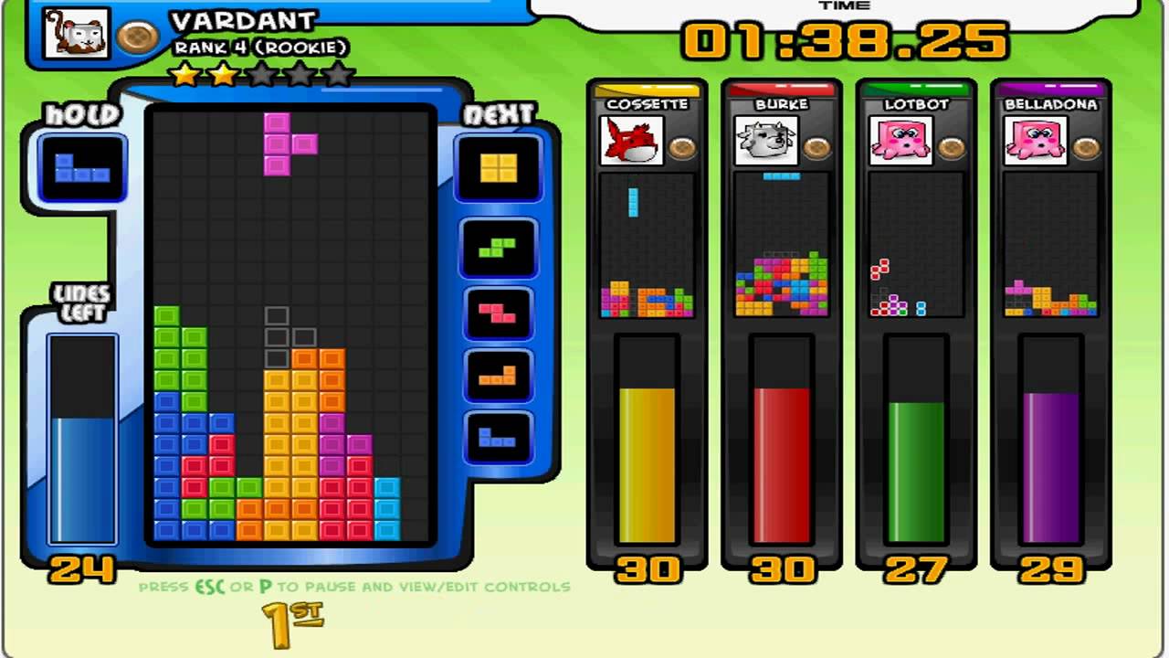 Tetris Friends: Sprint 5P - YouTube