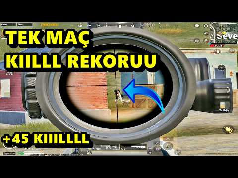 TEK MAÇ KIIILLL REKORU !   BATUR GAME SOLO SQUAD PUBG MOBİLE