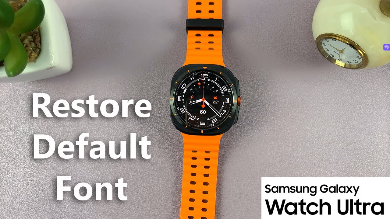 How To Restore Default Font On Samsung Galaxy Watch Ultra - YouTube