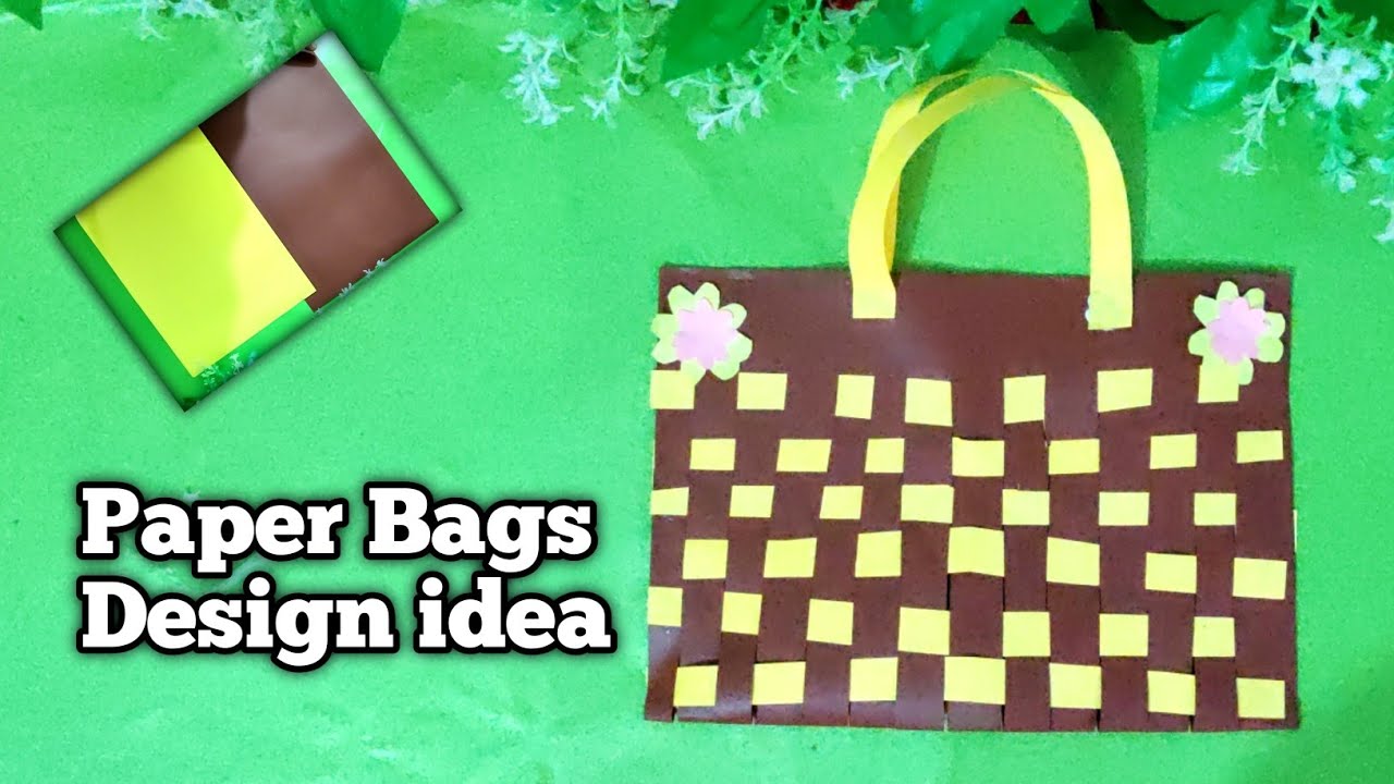 DIY|Paper Bags Crafts|Origami Paper Cutting Design Ideas|Easy Craft ...