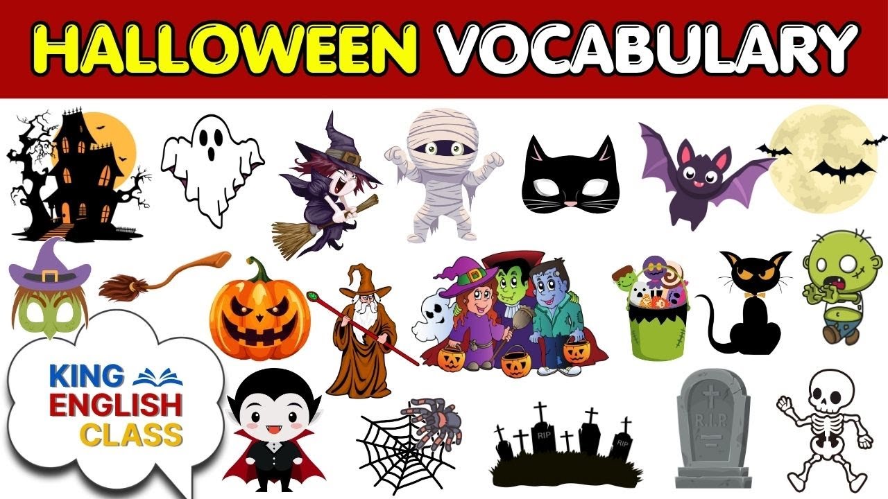 Halloween Vocabulary for Kids | Learn Spooky English Words | King ...