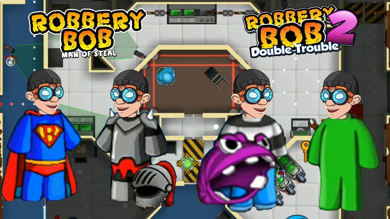 Robbery Bob vs Robbery Bob 2 Use All Costumes Part 31 - YouTube