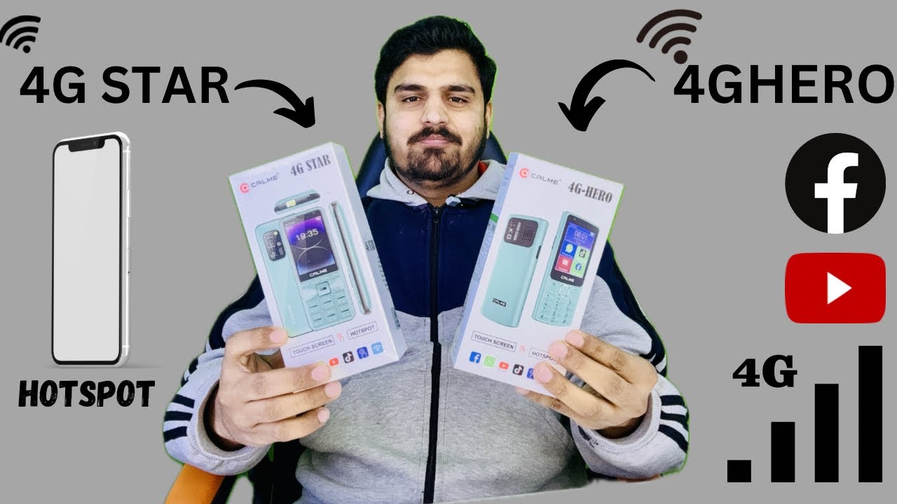 COMPARISON CALME 4G STAR between CALME 4G HERO/. - YouTube
