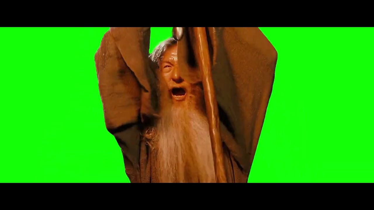Gandalf saying "YOU SHALL NOT PASS!" meme - Green Screen - YouTube
