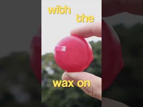 Can you skim a Babybel with the wax on?