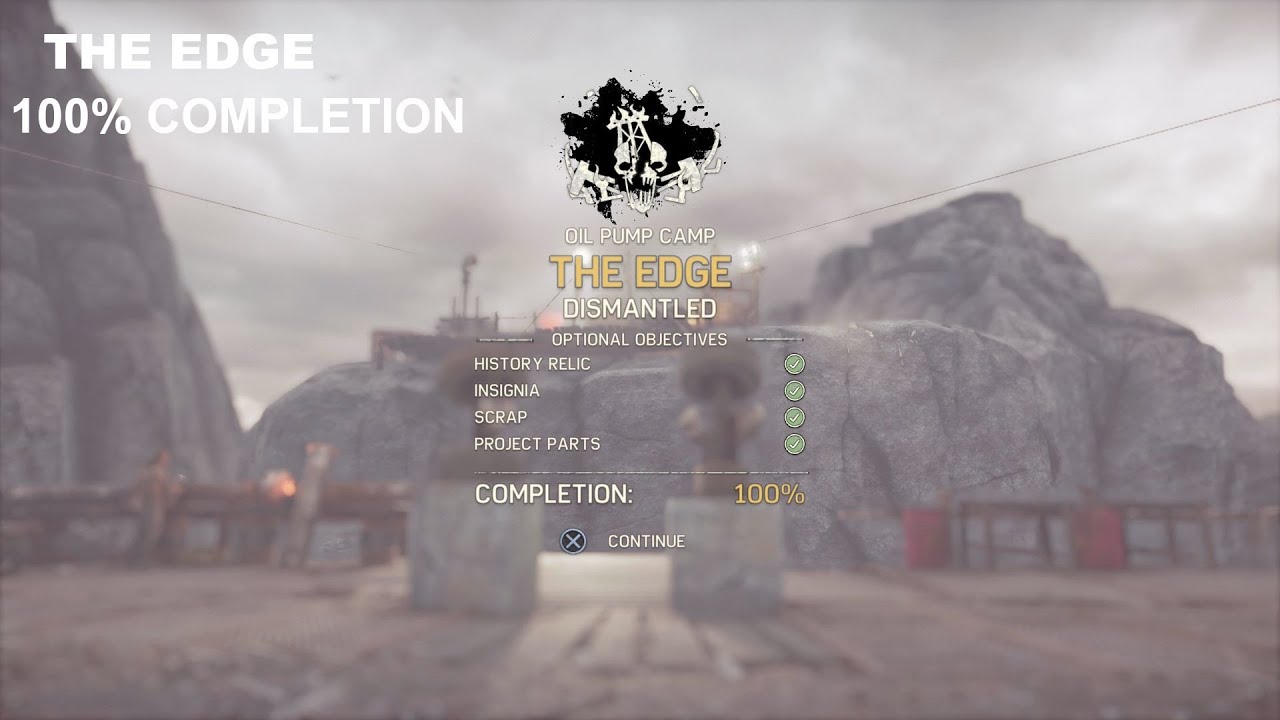 Mad max | Oil Pump Camp (The Edge) | 100% Completion - YouTube