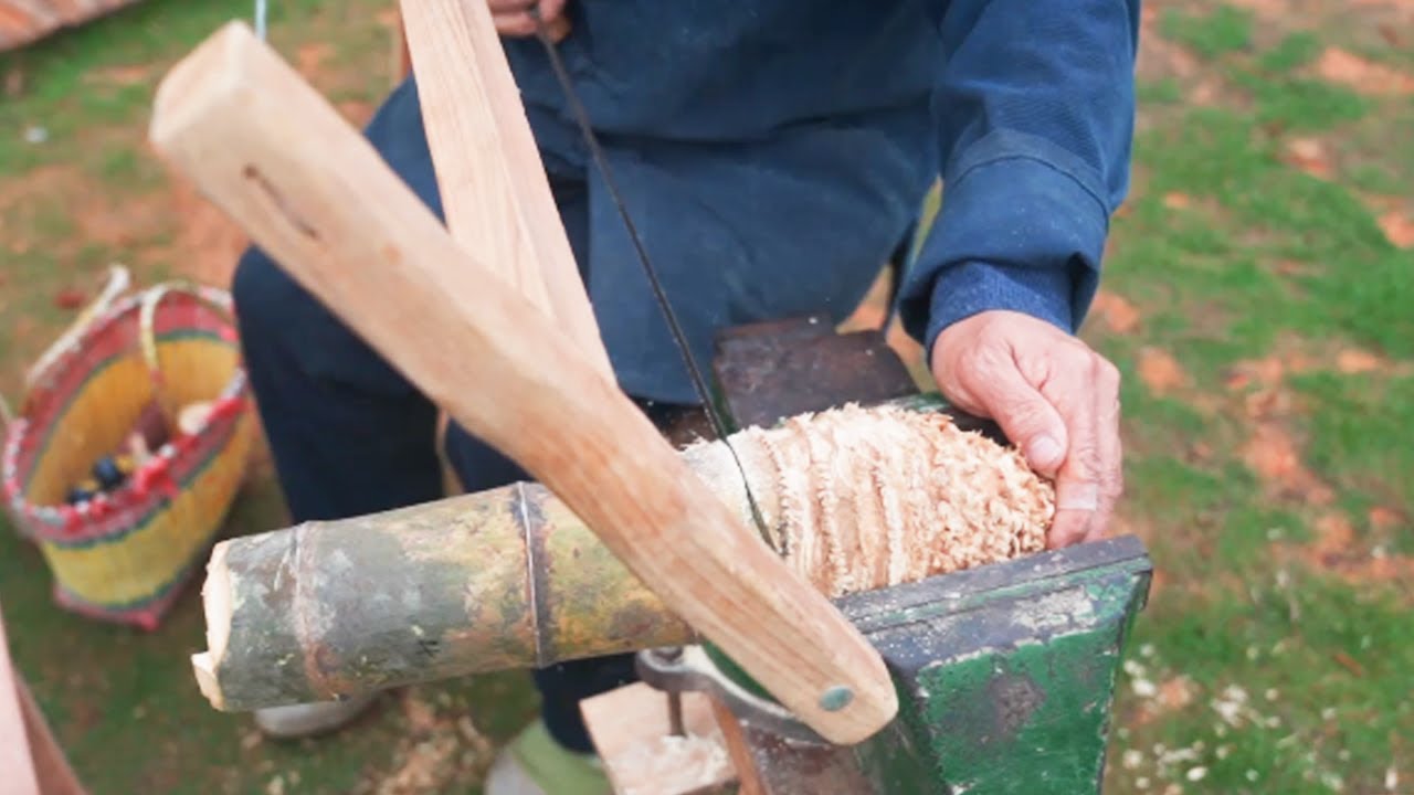 Chinese Master Carpenter Makes Pen Holder From Bamboo Roots#stationery ...
