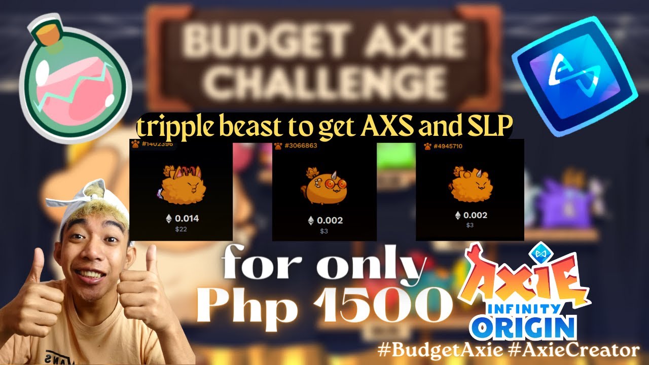 Budget Axies Ranking up to get slp | Axie Origins | #BudgetAxie # ...