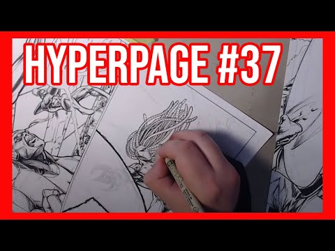 Blood Force Hyperpages #37: Drawing a comic page (time lapse) - YouTube