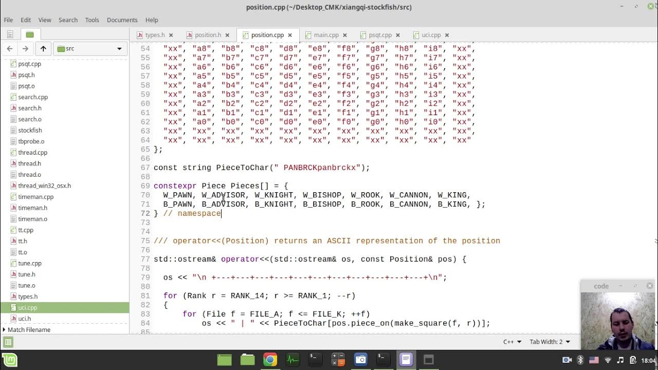 Xiangqi Stockfish: parse FEN & print board - YouTube