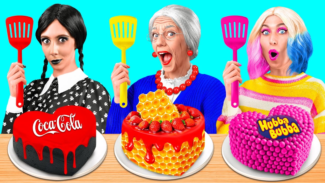 Wednesday vs Grandma Cooking Challenge | Funny Food Hacks by DuKoDu ...