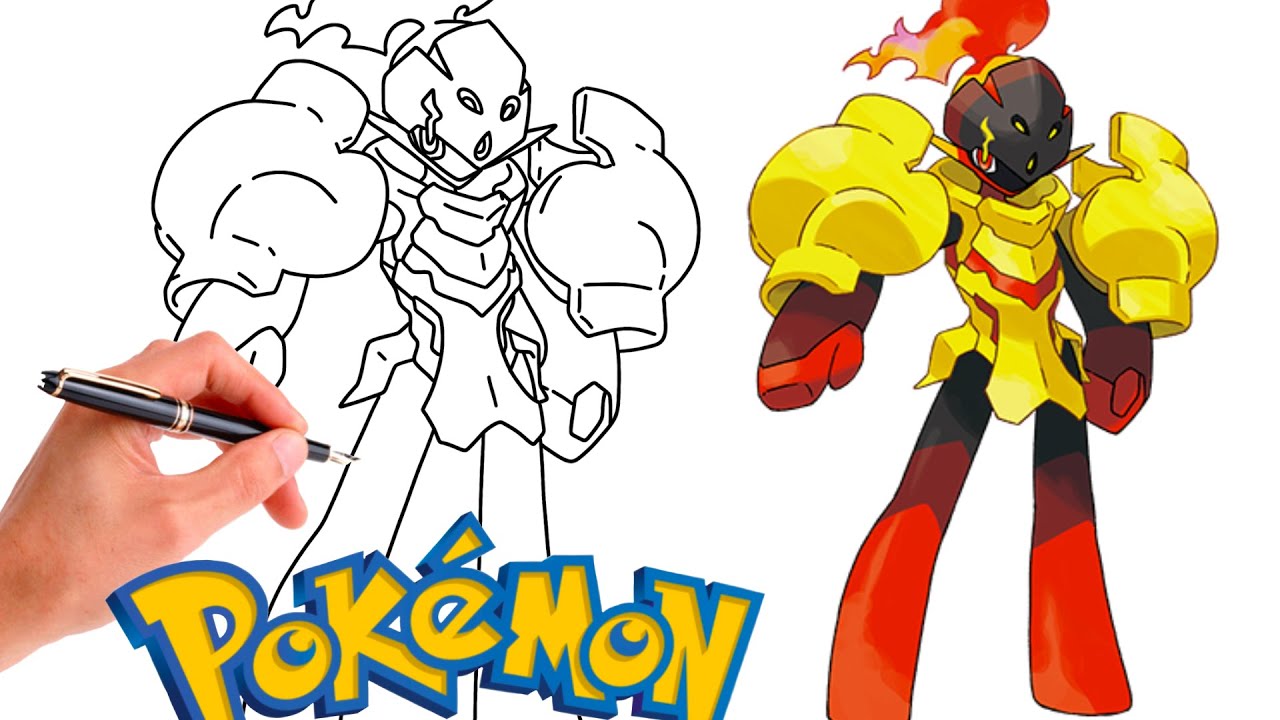 How To Draw ARMAROUGE POKEMON #936 | Generation 9 - YouTube