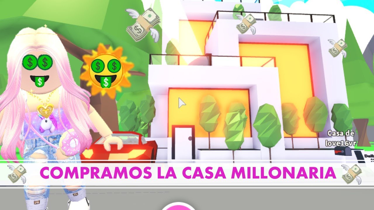 💲💲💥 COMPRO la MANSION MULTIMILLONARIA Adopt me 💲💲💥 TOUR por MI MANSION ...