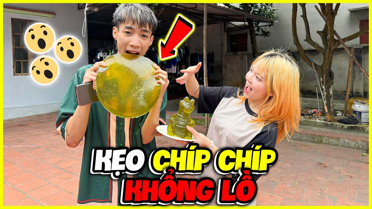 Bé Mon Làm Kẹo Chíp Chíp Khủng Lồ Tặng Đức mõm |Sri Tuổi Thơ #bemontv # ...