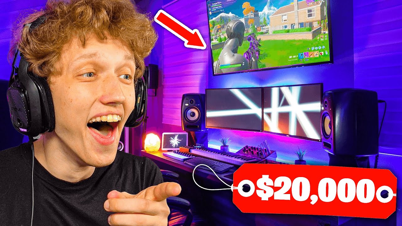 REACTING to the MOST EXPENSIVE Fortnite Gaming Setups... ($20,000 ...