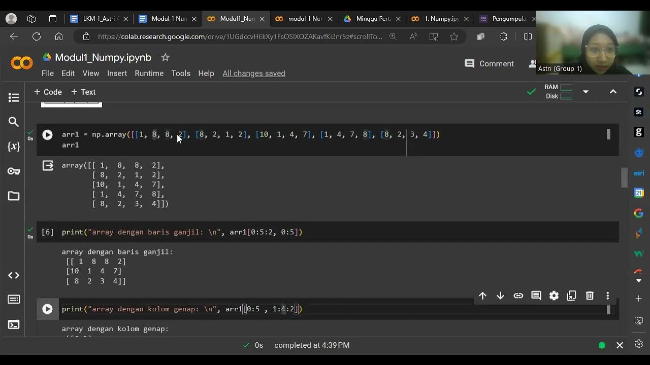 Astri Auliya Ardini 202410101111 Datamining B - Modul Numpy - YouTube