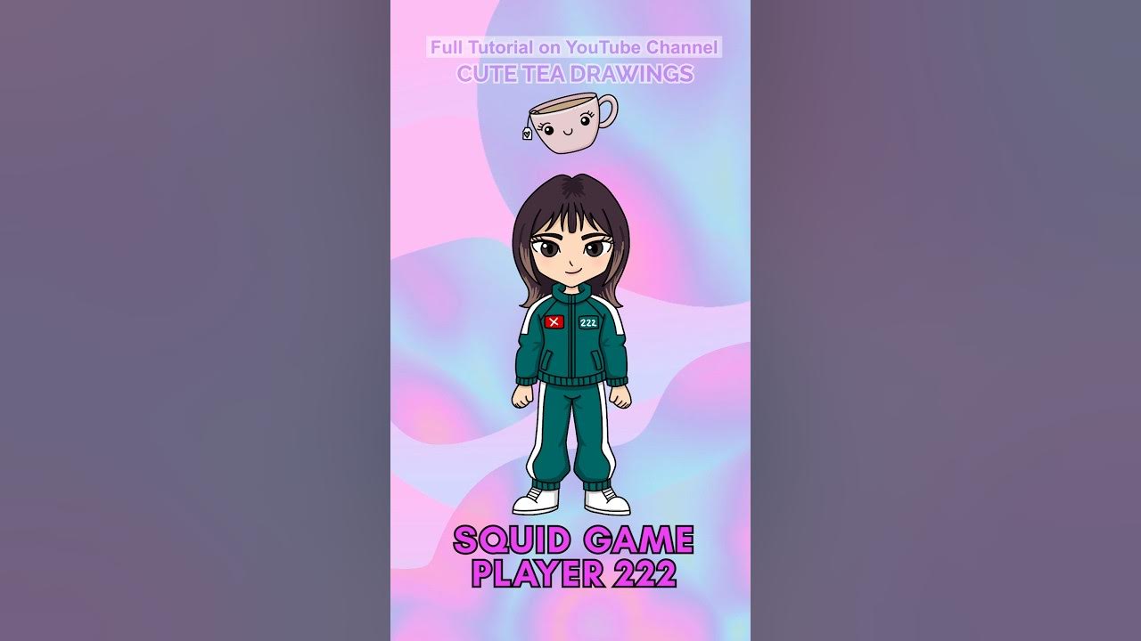 How To Draw Player 222 from Squid Game #player222 #squidgame #squidgamenetflix #howtodraw - YouTube