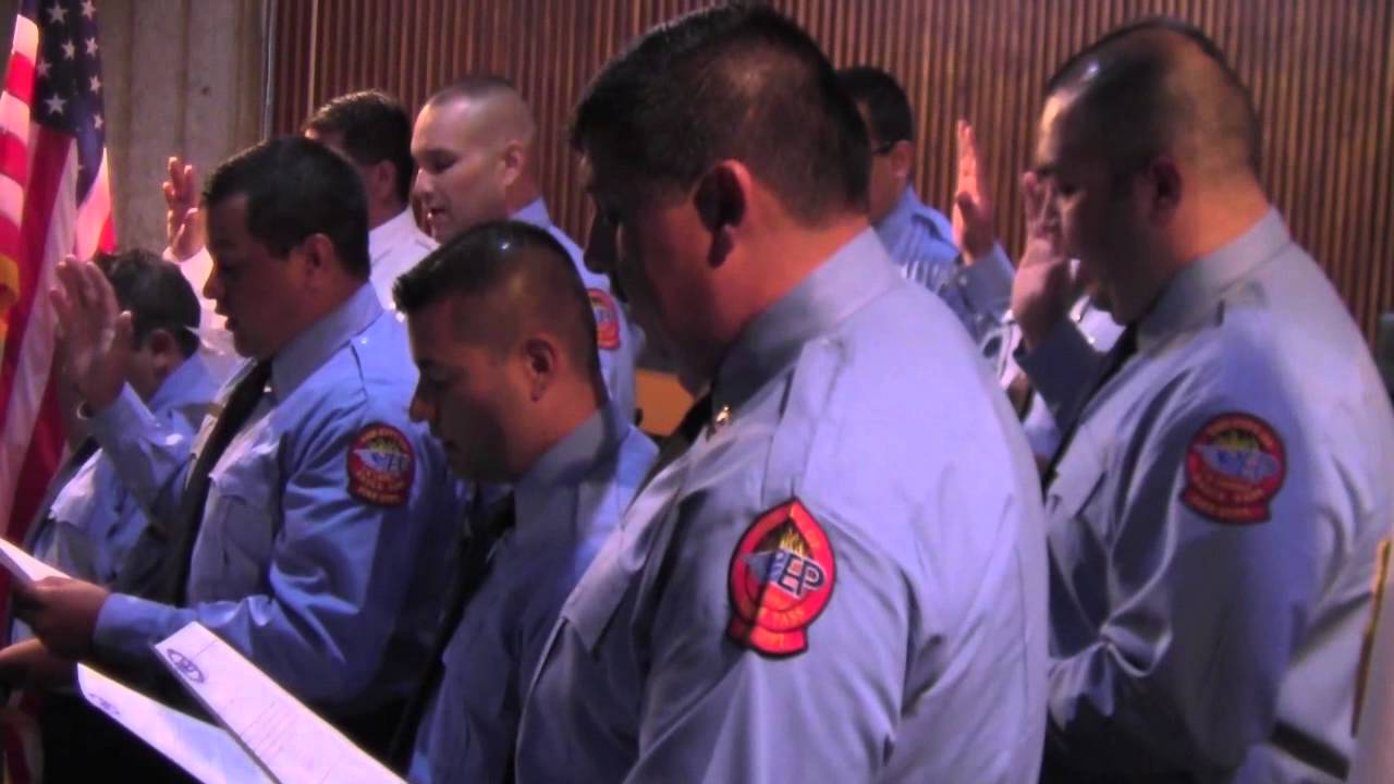 Eagle Pass Fire Dept. Ceremony for new Firefighters - YouTube