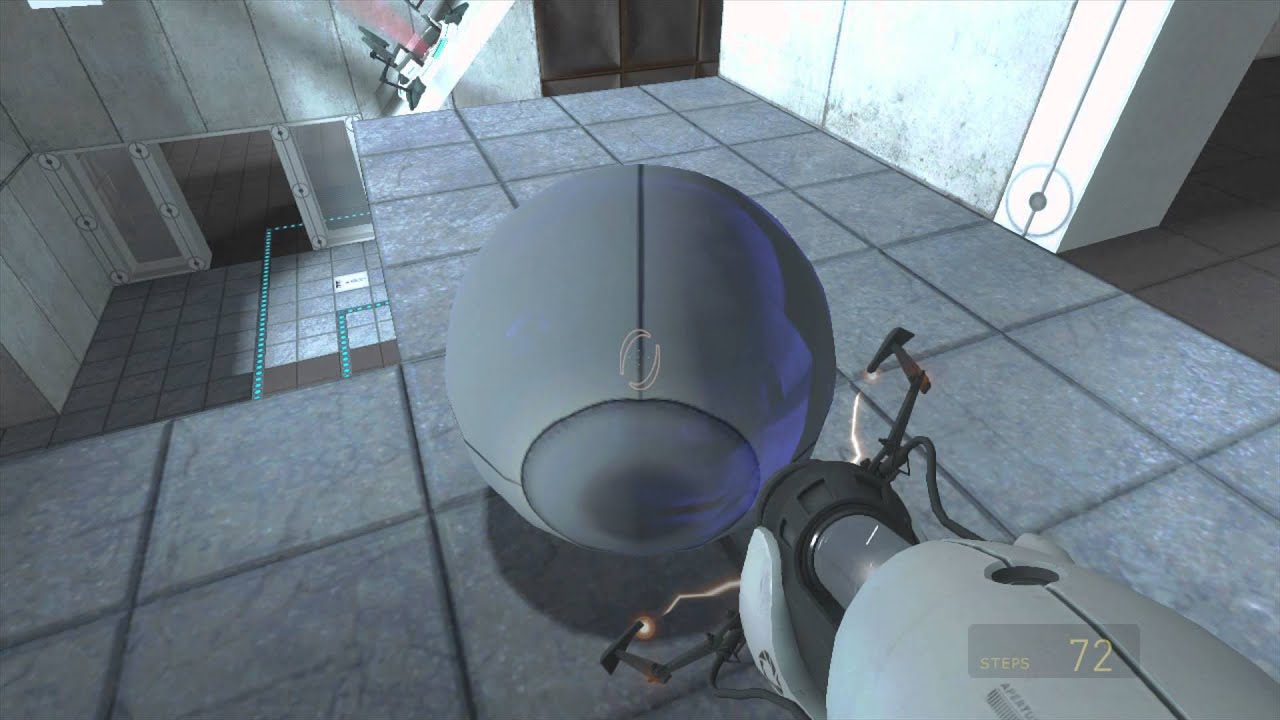 Portal - Test Chamber 17 (Advanced): Least Footsteps Gold Run (IB ...