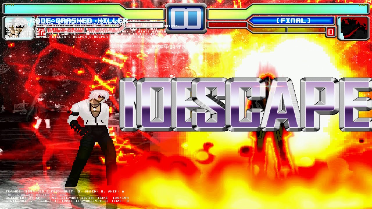 Winmugen: Code:Crashed Killer (初始[执行等级] set to 2 & 战斗中[执行等级]可达到的上限 set ...