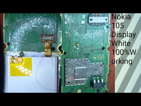Nokia 105 Display white problem suletion! - YouTube