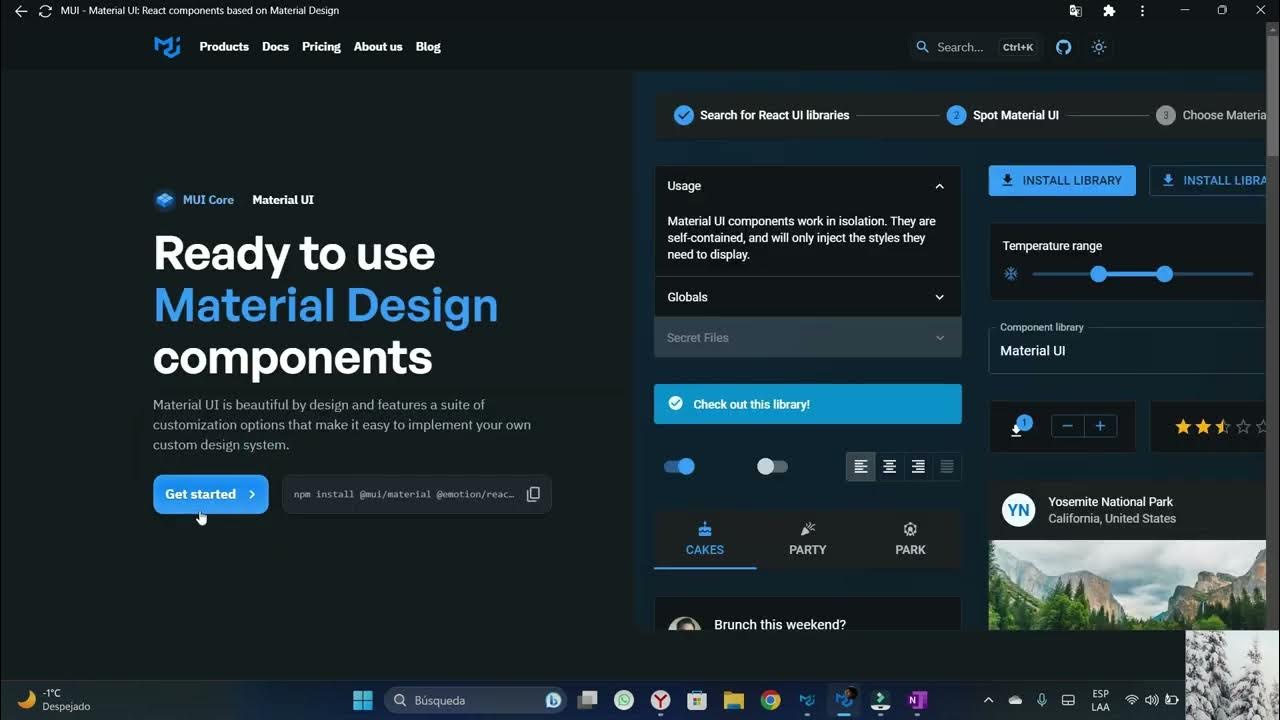 Installation Material Ui v5 System on React Gitpod - YouTube