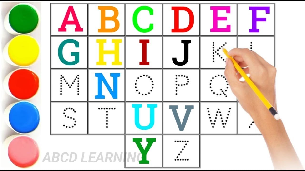 ABC for kids |Alphabet writing for kids |A to Z |write the alphabet ...