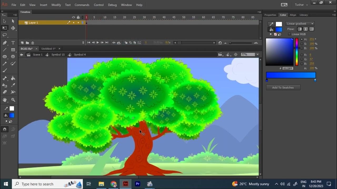 Adobe Animate cc & Flash Lesson | How To Make Tornado Effect Animation ...