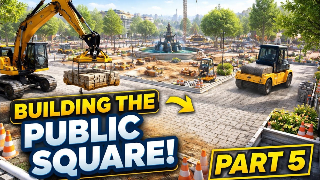 Public Square Construction – Part 5 | Construction Simulator - YouTube