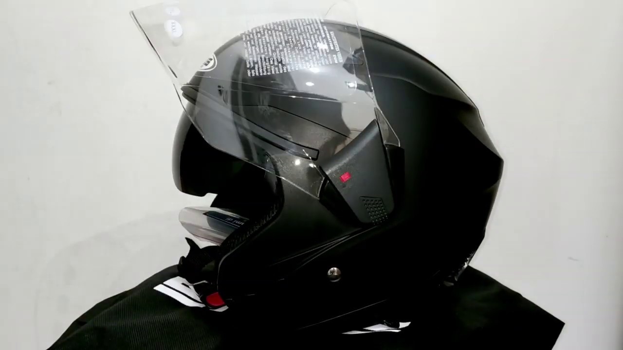Helm ZEUS 611 Hitam Doff / BLACK MATT - YouTube