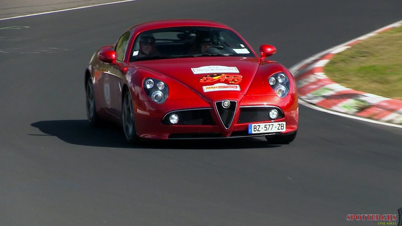 Alfa Romeo 8C Competizione awesome V8 sound! - YouTube