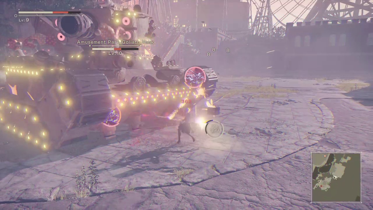 [ニーア オートマタ] NieR Automata - Goliath Tank Boss Fight - YouTube