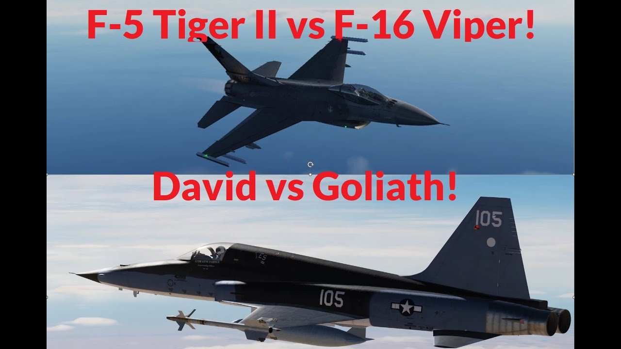 F-5 Tiger II vs F-16 Viper Dogfight DCS - YouTube