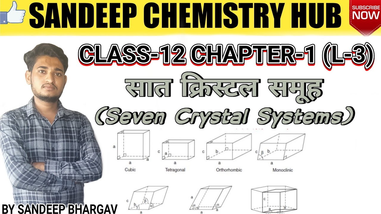 Class-12 ,Ch-1 (L-3) Solid State || trick for 7 crystal system || - YouTube