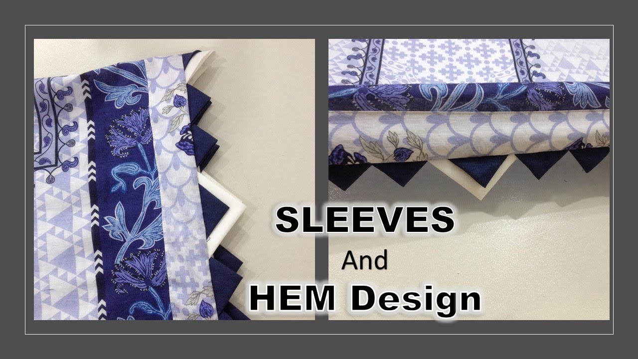 Easy Yet Stylish Sleeve and Bottom Design for Women||Complete Step By ...