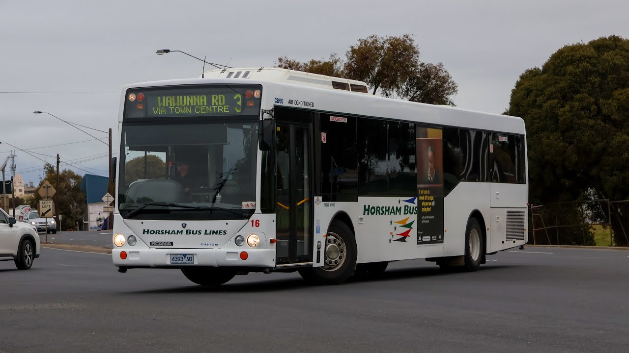 Horsham Bus Lines Bus 16 Scania L94UB, Custom Coaches "CB60" - YouTube