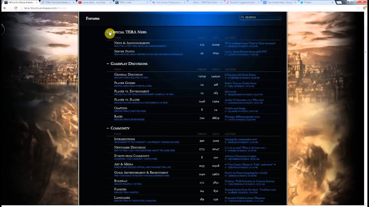 Tera 101 Guide 30: New Player Resource Guide - YouTube
