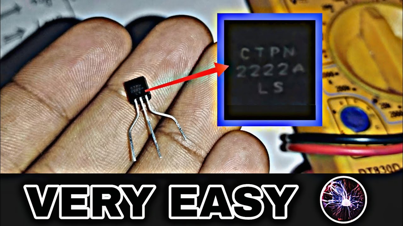 how to check NPN TRANSISTOR 2N2222 || POWER SWITCHING TRANSISTOR 2N2222 ...