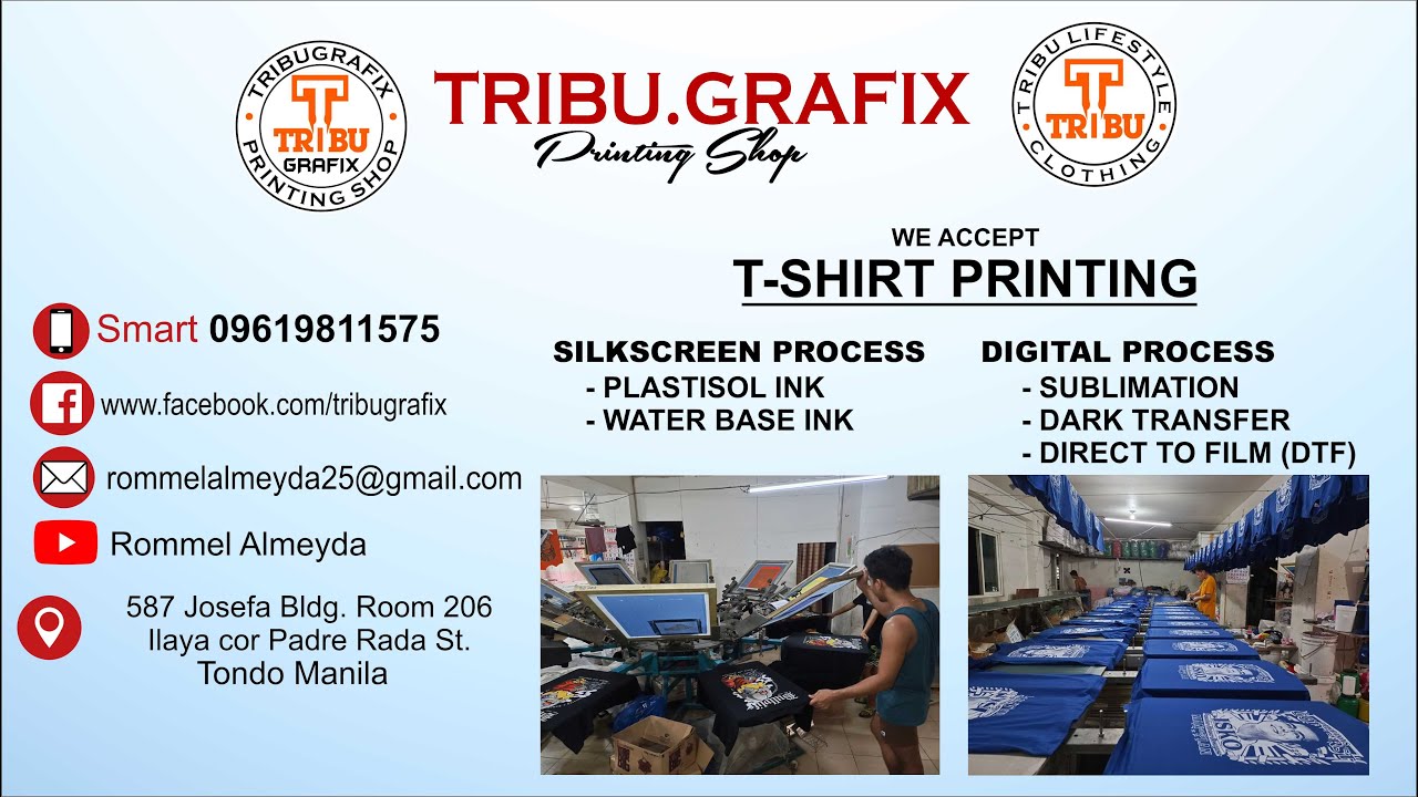TRIBU.GRAFIX PRINTING SHOP - YouTube