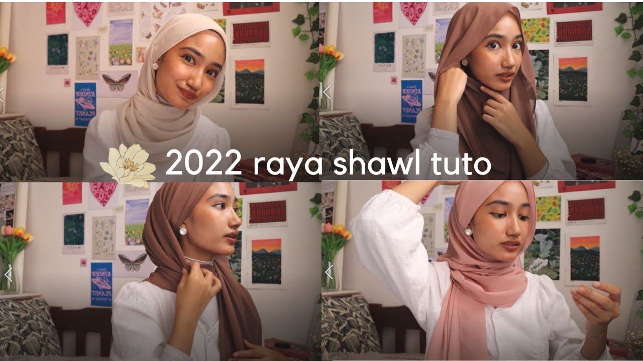 shawl tutorials for raya 2022 - YouTube